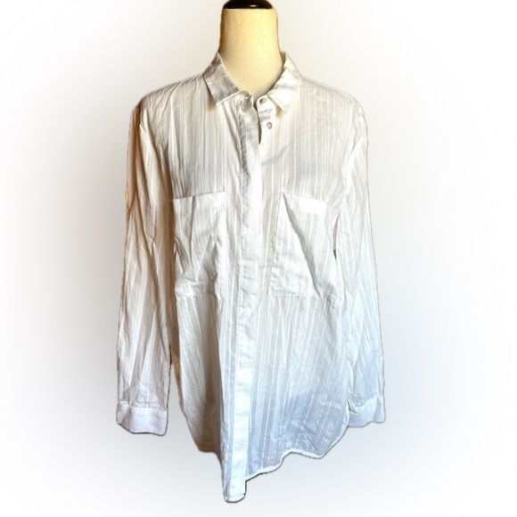 Sundance | Tops | Sundance Classics White Button Down Top Cotton Shirt ...
